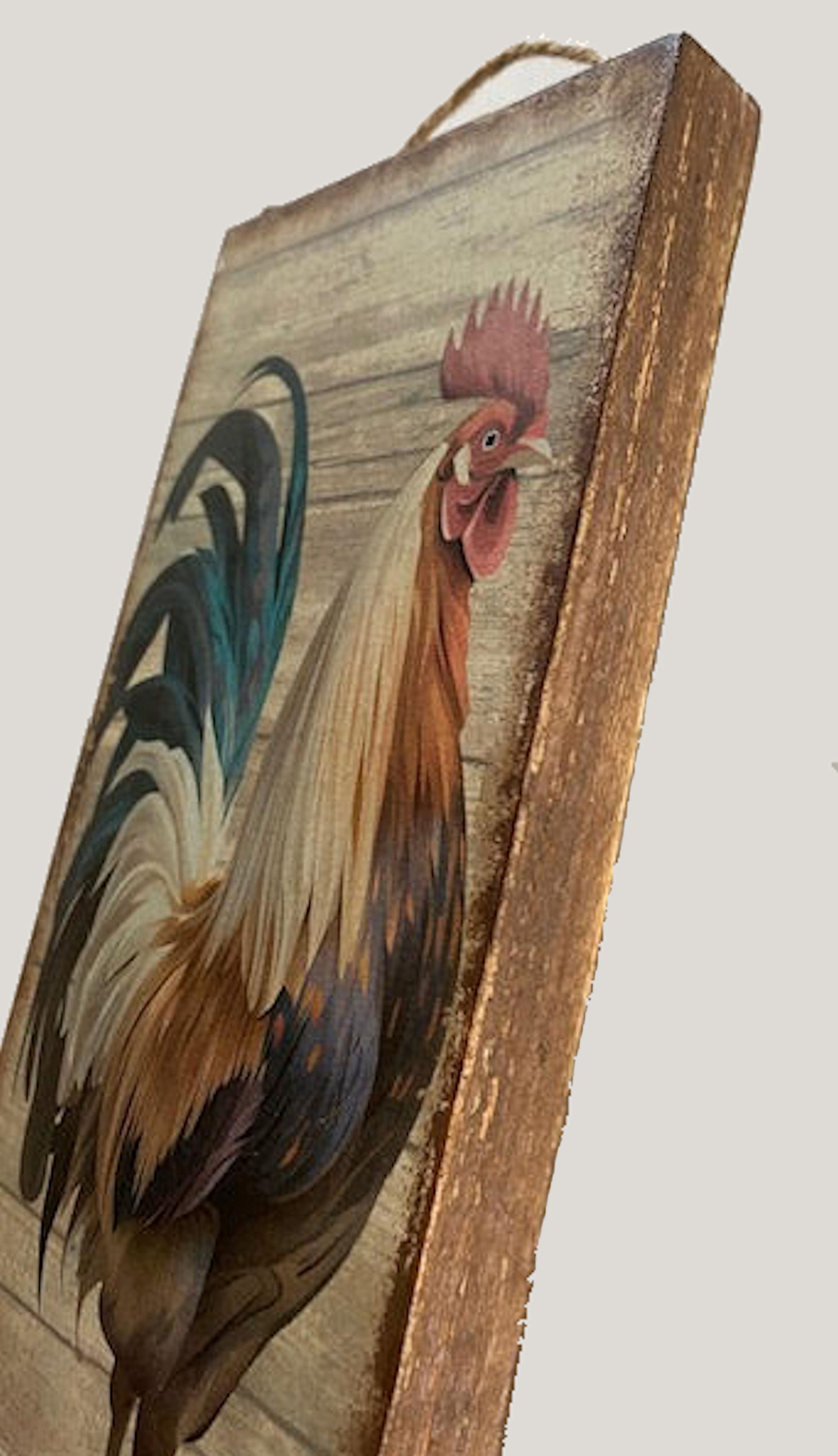 Rustic Rooster Sign, Rooster Plaque, Farmhouse Rooster, Rooster Decor ...