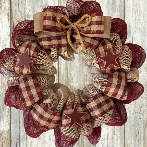 Primitive Wreaths - Etsy