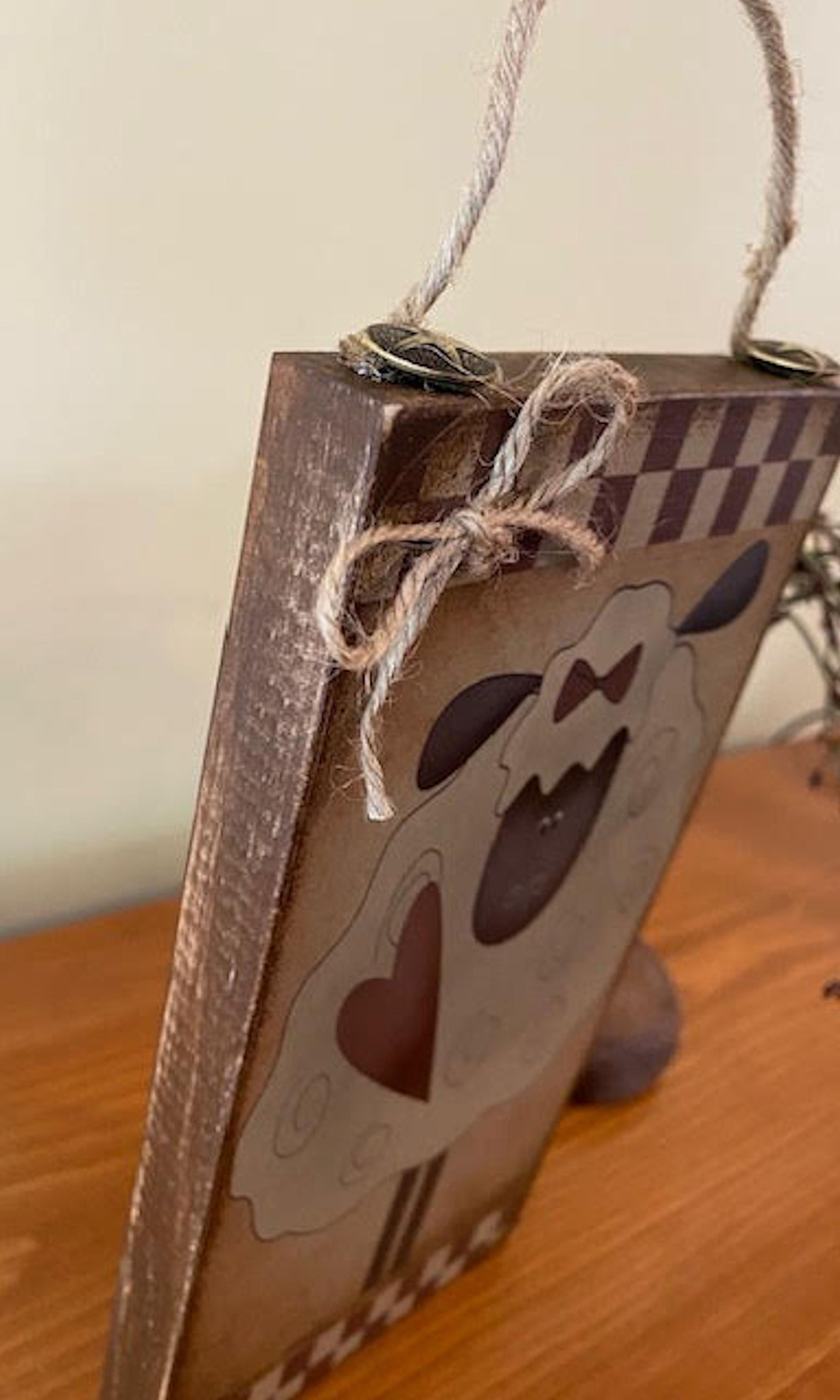 Primitive Sheep Plaque Sheep Sign Rustic Wood Plaque - Etsy