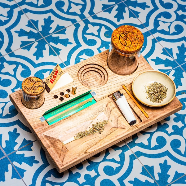 Glass Rolling Tray - Etsy