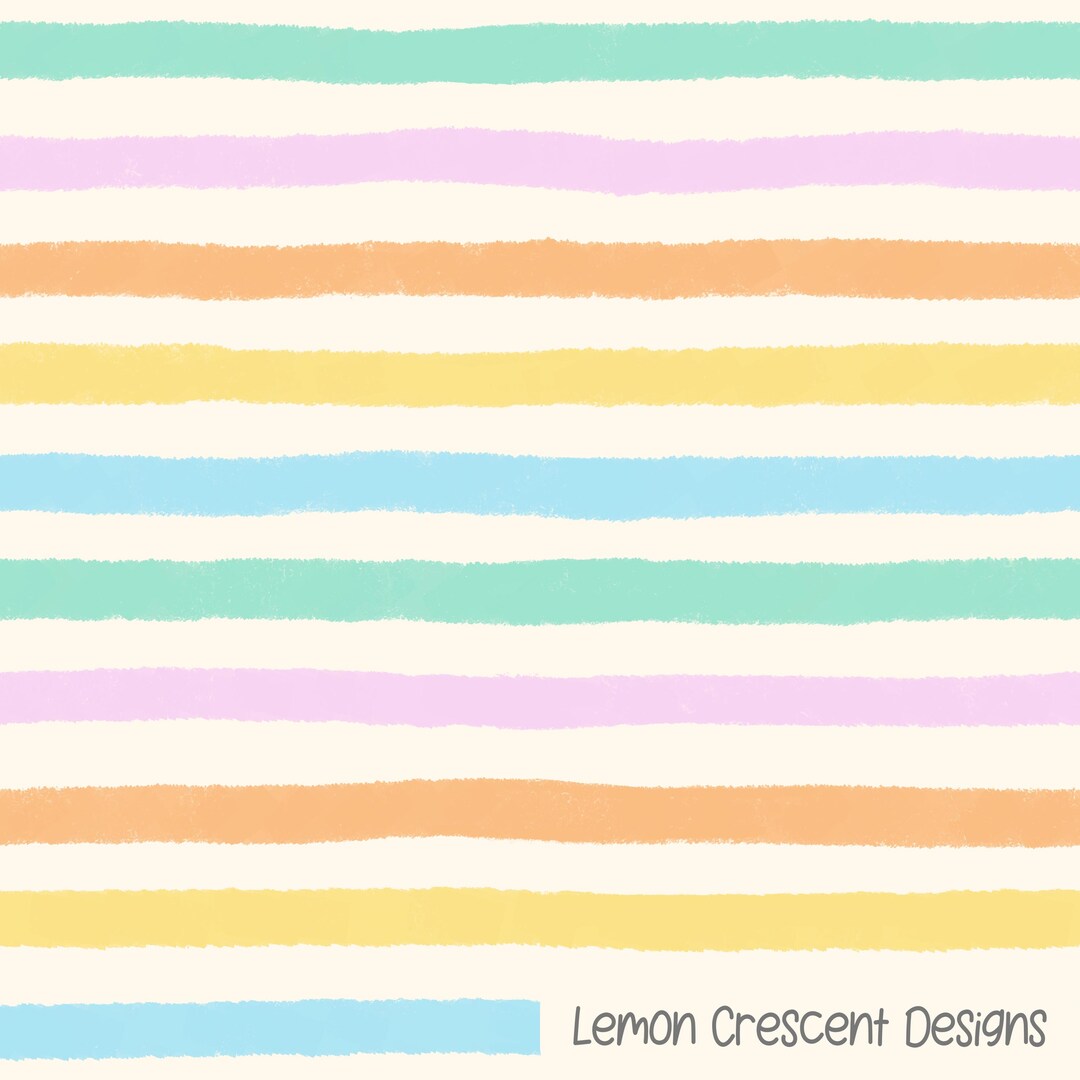 Pastel Stripes Pattern Rainbow Seamless Colourful Minimalist Design Fun ...