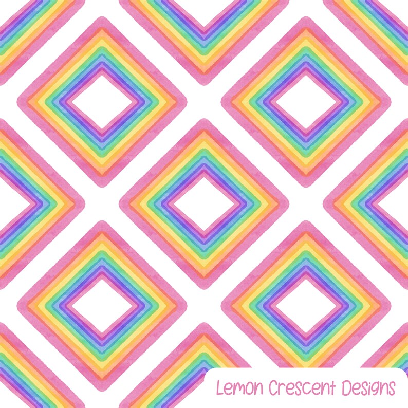 Watercolor Geometric Pattern Seamless File Pretty Pattern Colorful ...
