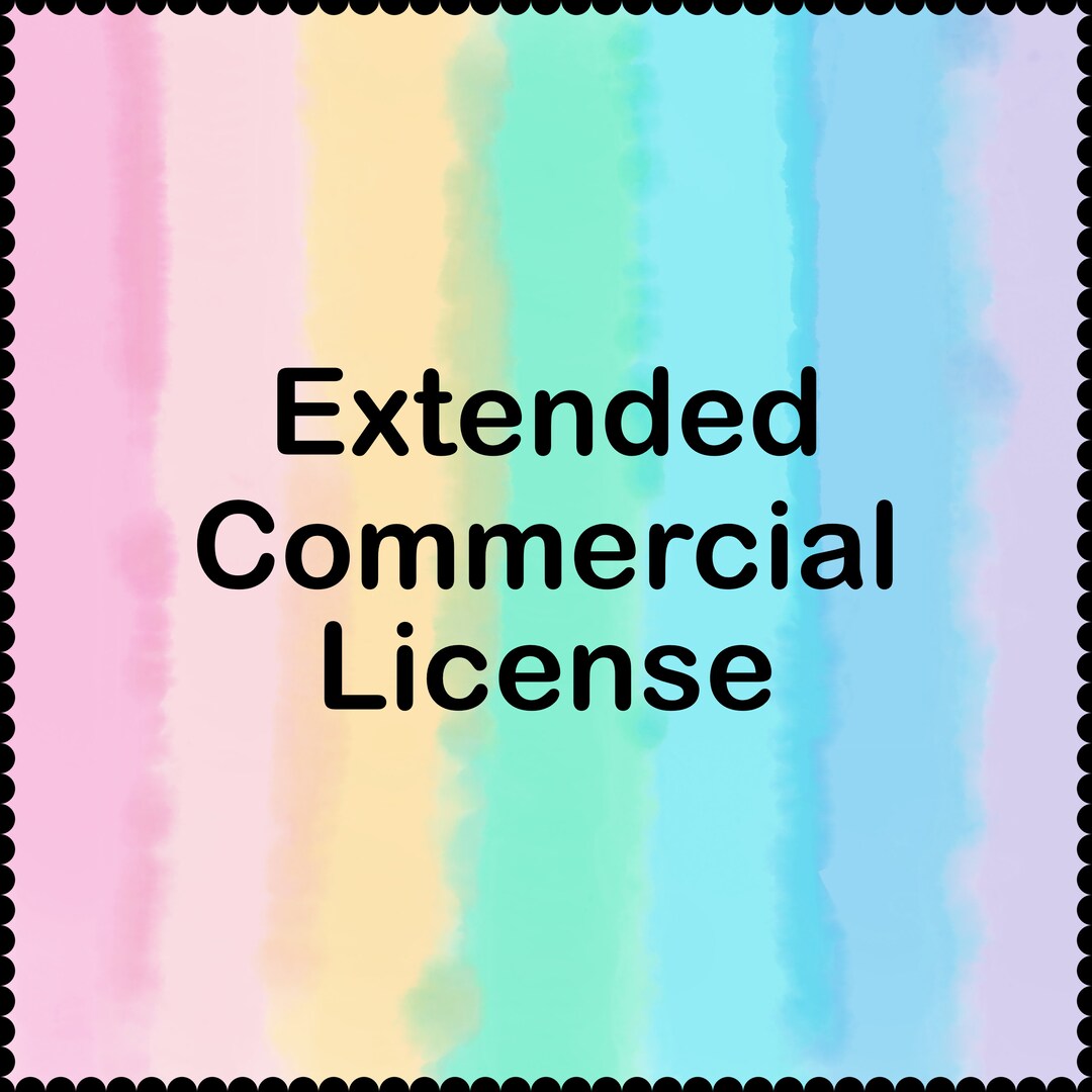 Extended Commercial License - Etsy