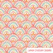 Seamless Watercolour Pattern Colourful Bright Scallop Bold Design ...