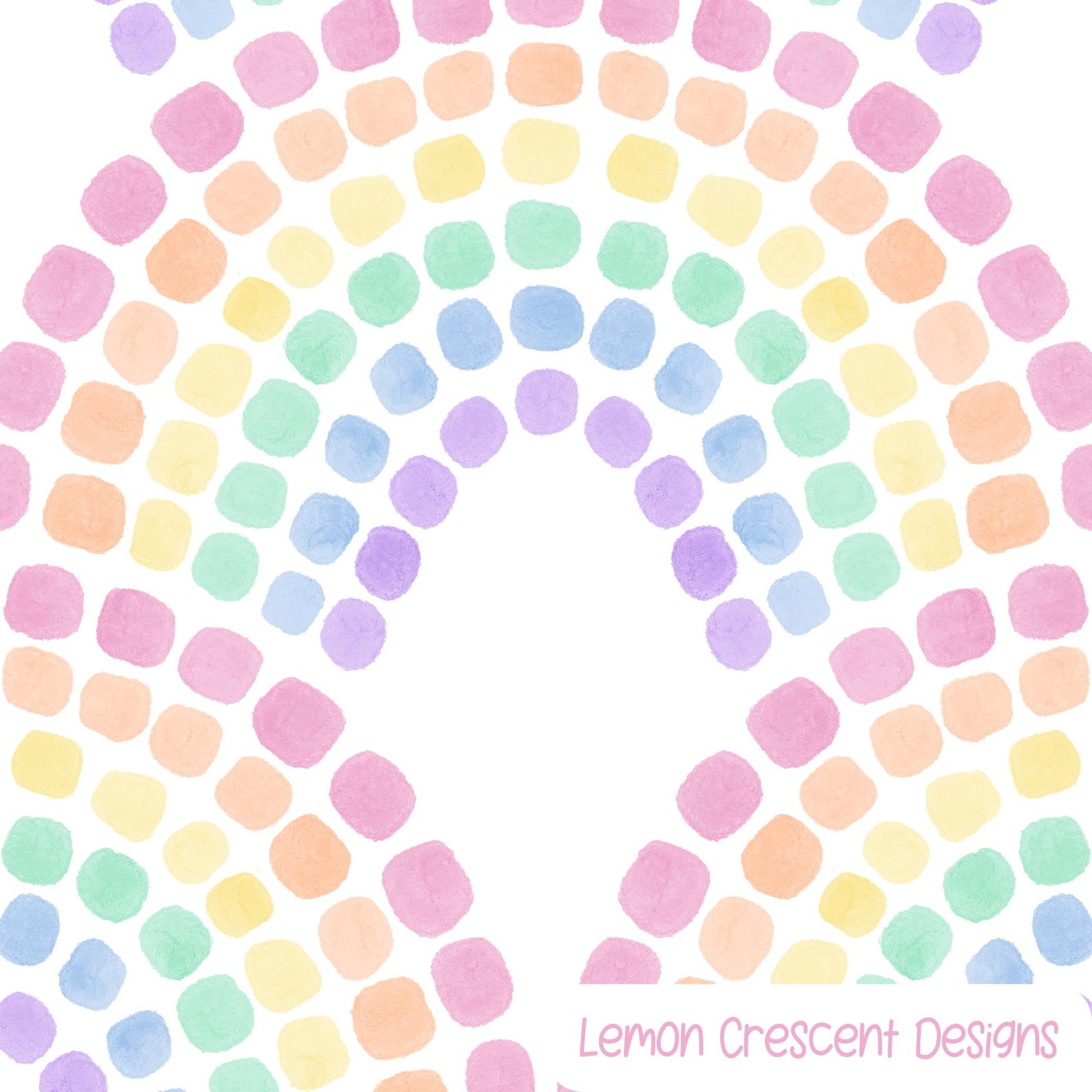 Seamless Watercolor Rainbow Mosaic Pattern • Colourful Minimal Pastel ...