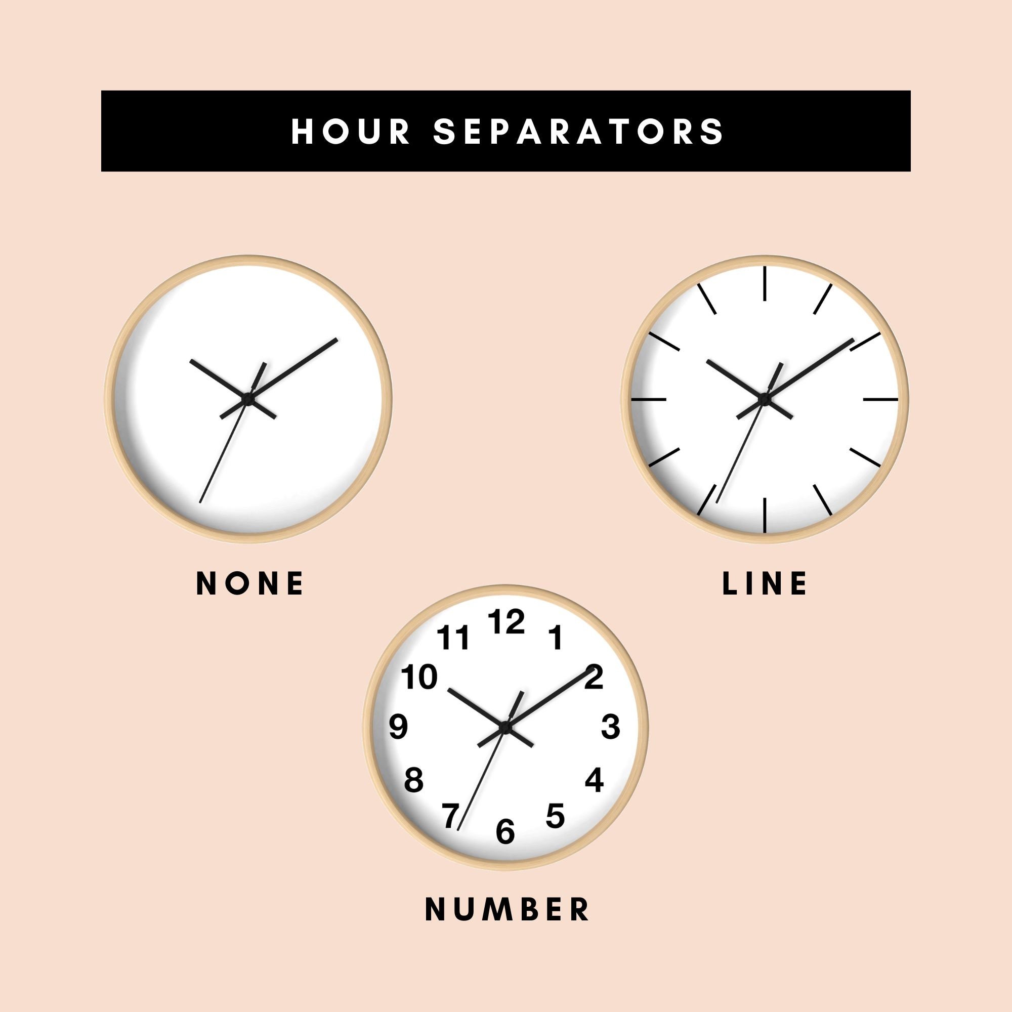 Custom Wall Clock, New Year Clock, Christmas Clock sold by Purple Angie ...