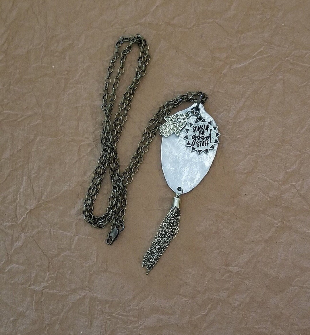 Spoon Jewelry, Spoon Necklace, Gift for Women, Necklace With Charms ...