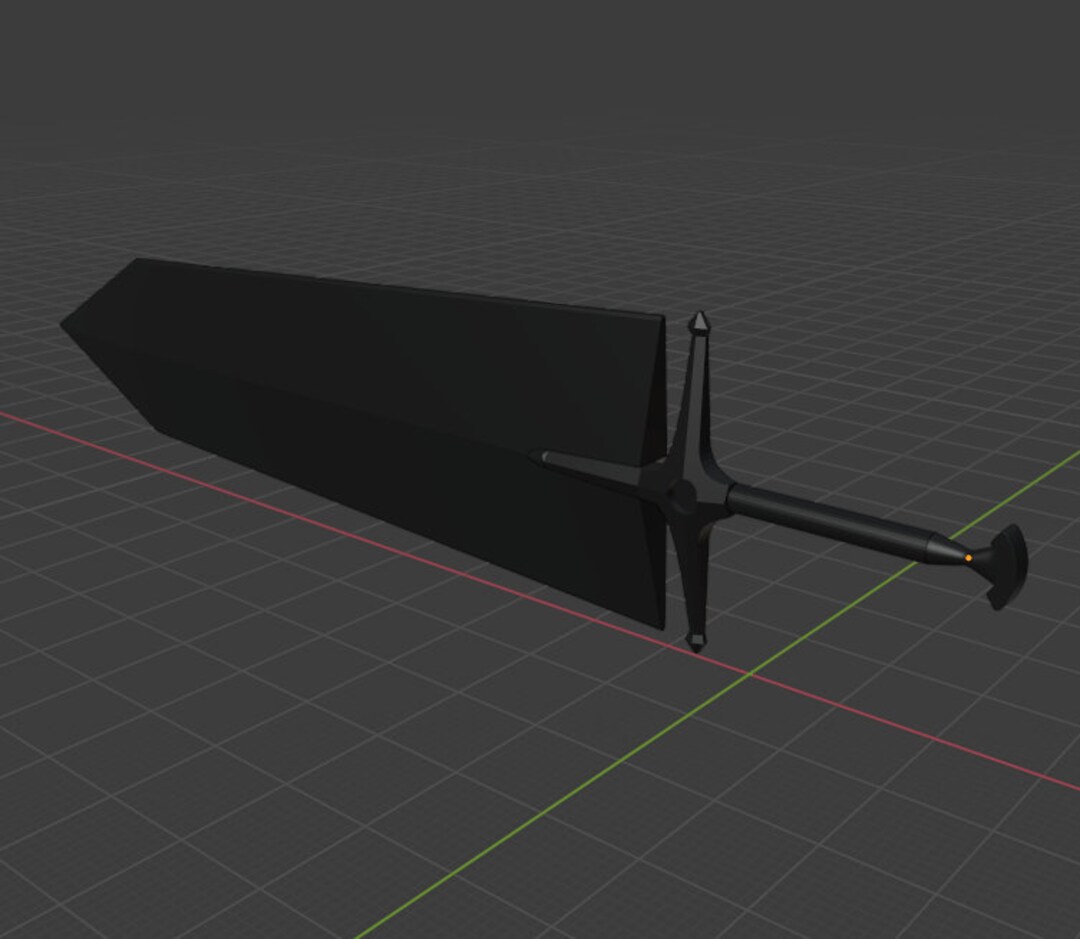 3d Print Files Asta's Dark Divider Sword Inspired by Black - Etsy