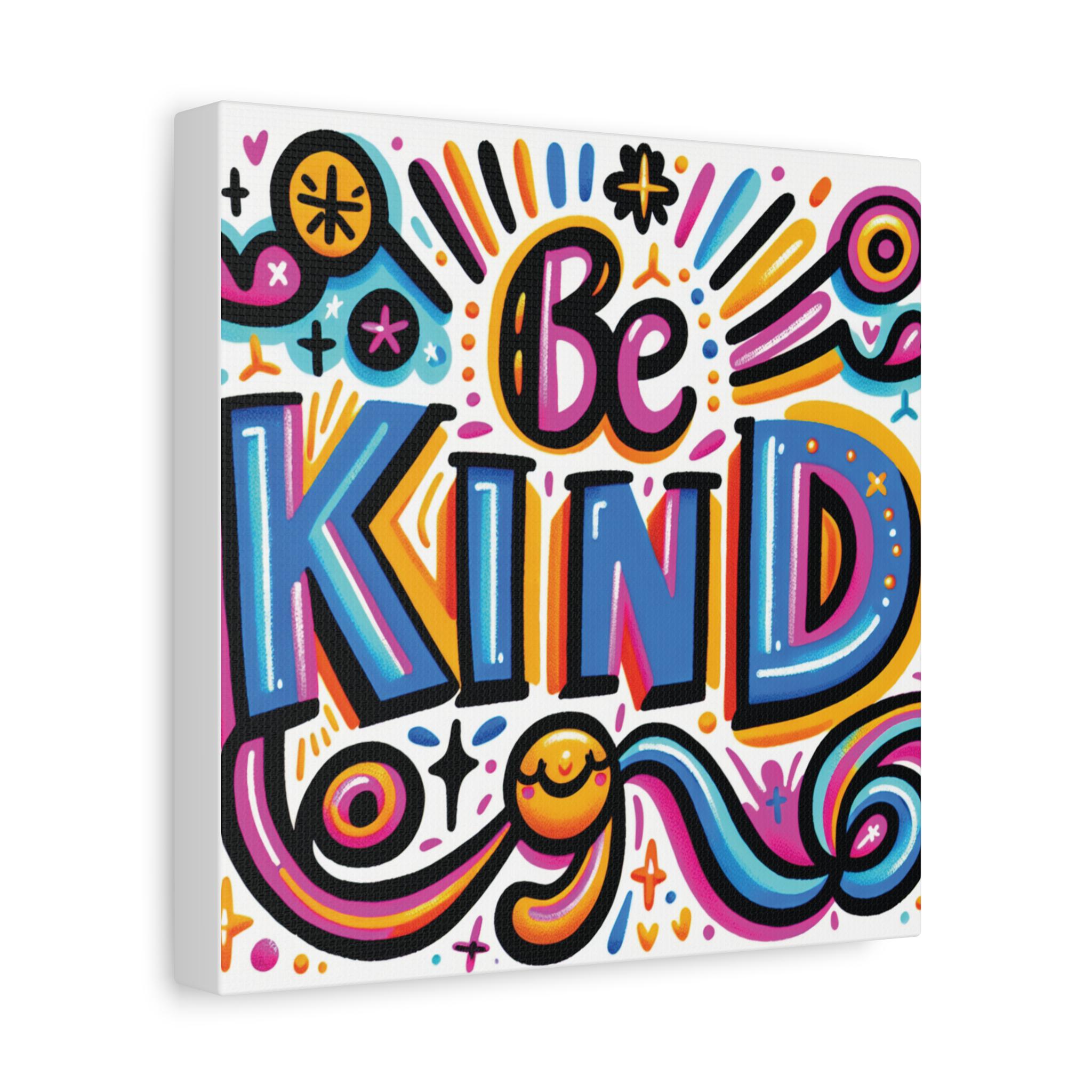 Be Kind Classroom Rules, Manners Sign, School Artwork, Be Kind Canvas ...