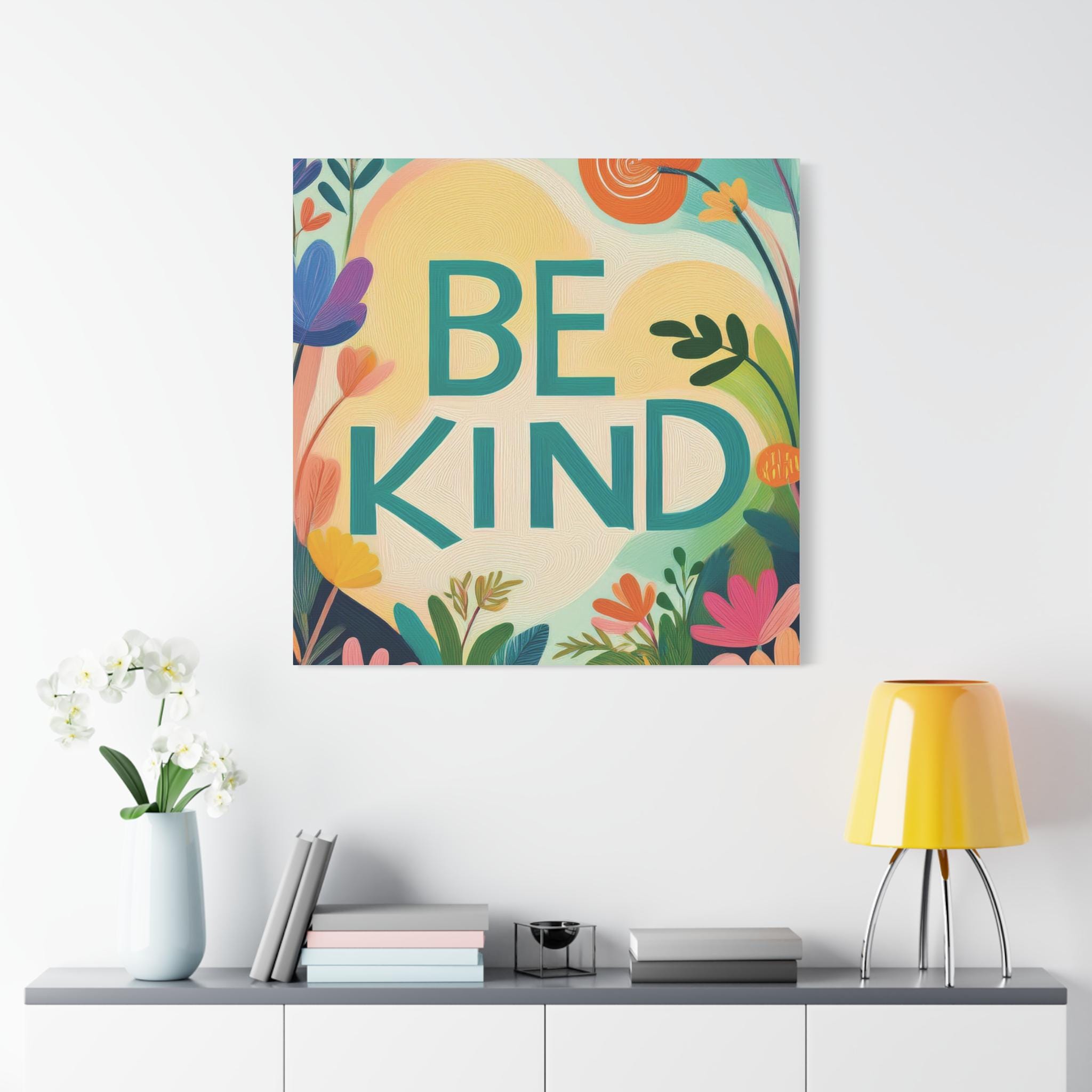 Be Kind Classroom Rules, Manners Sign, School Artwork, Be Kind Canvas ...