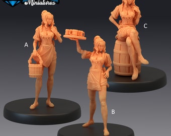 Tavern Wench Miniature - Etsy