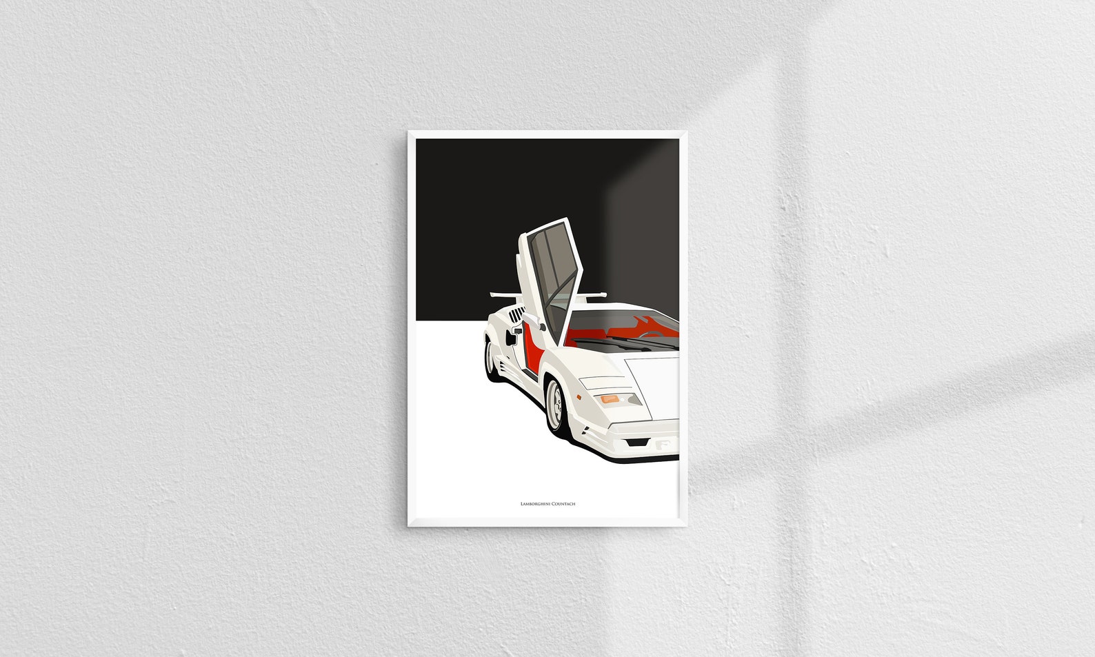 Lamborghini Countach / Printable Car Art / Countach Poster / - Etsy