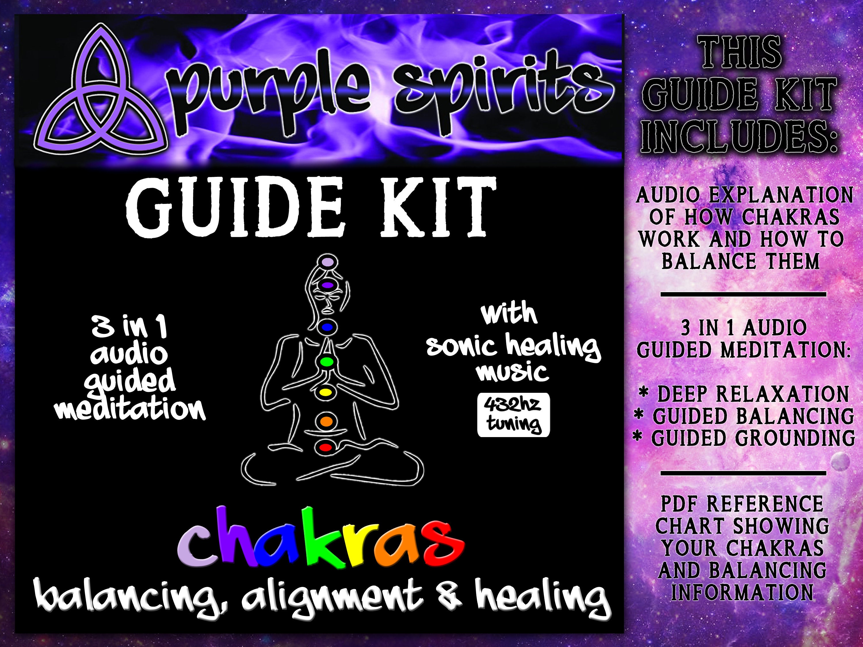 Full Chakra Maintenence Guide Gift Kit: 3 Meditations, Balance and ...
