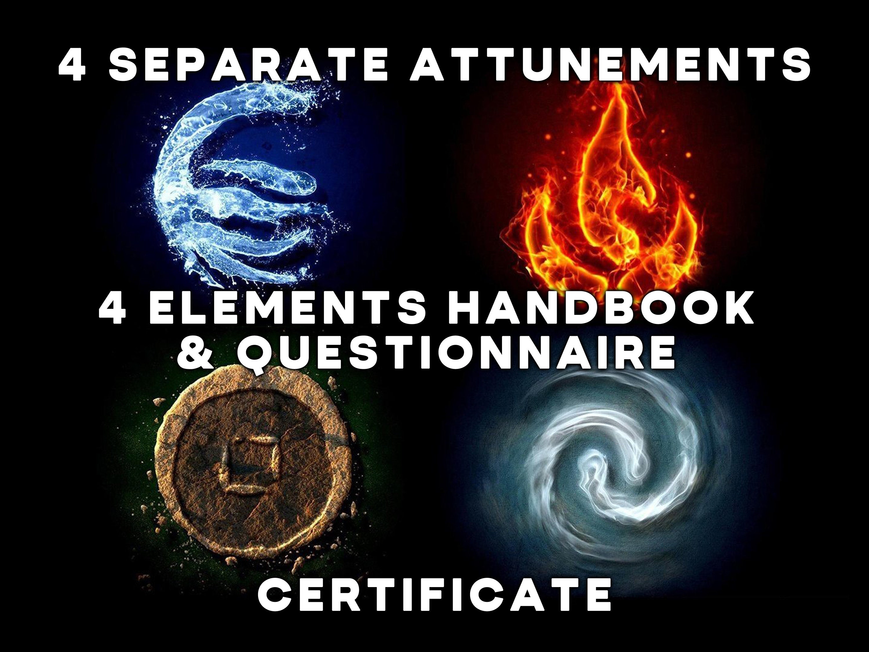 4 ELEMENTS ATTUNEMENTS: Earth, Water, Air, Fire. Learn How to Work With ...