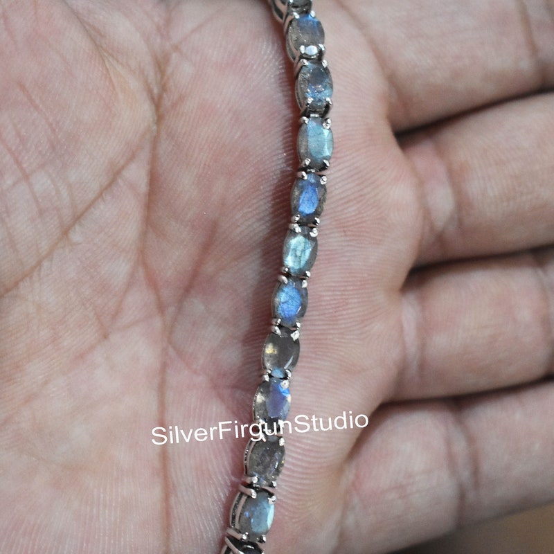 Labradorite Bracelet - Etsy