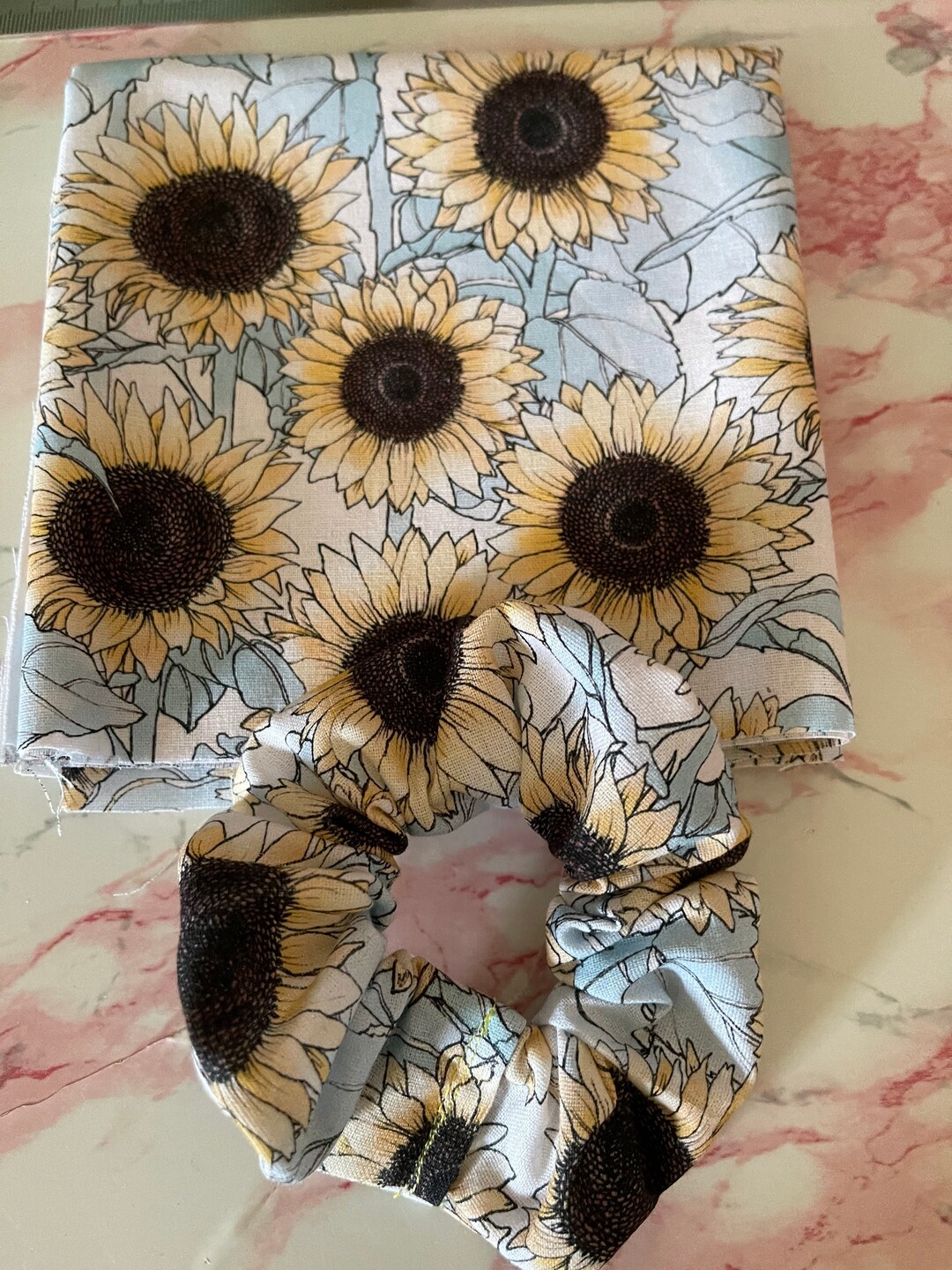 Sunflower Scrunchies - Etsy