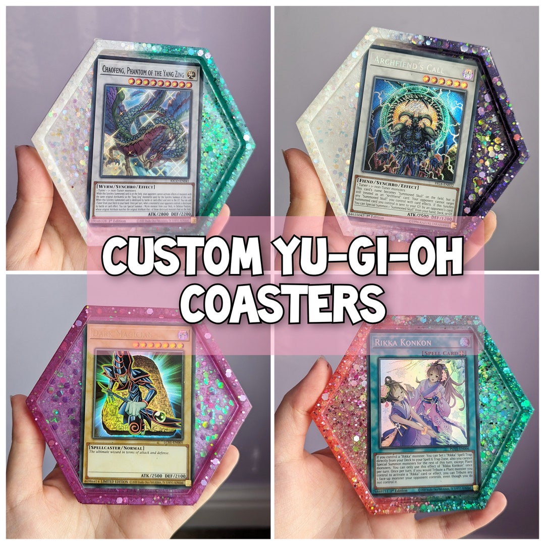 Custom Yu-gi-oh Card Resin Coasters read Description - Etsy