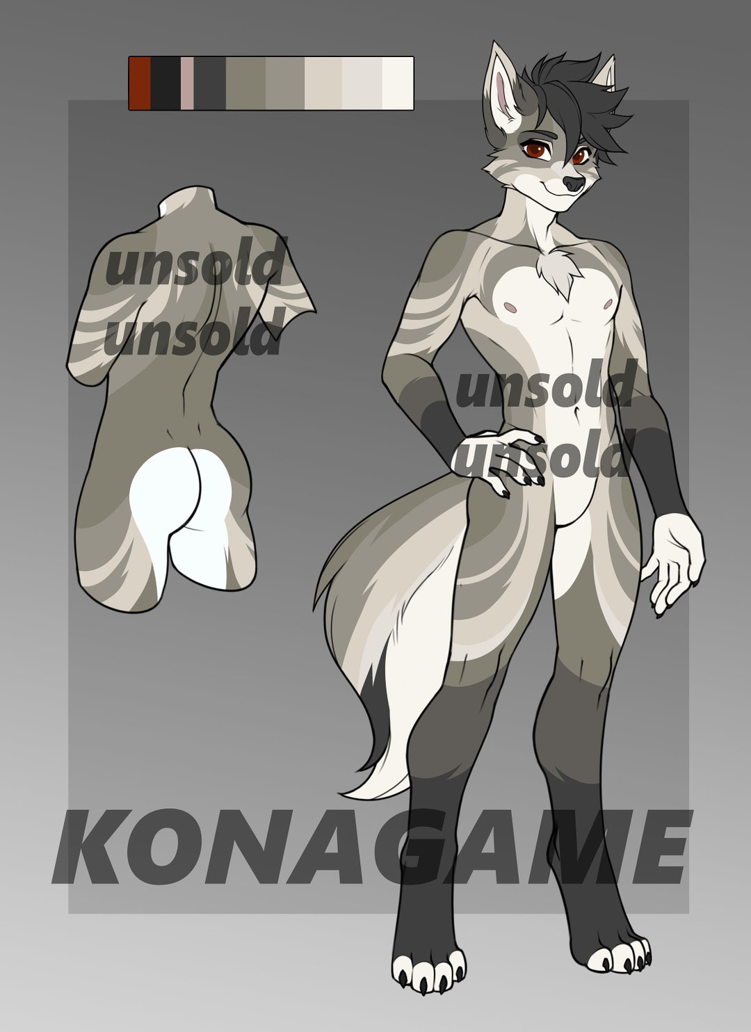 NSFW Male Wolf Canine Fox Vulpine Furry Adoptable Fursona - Etsy