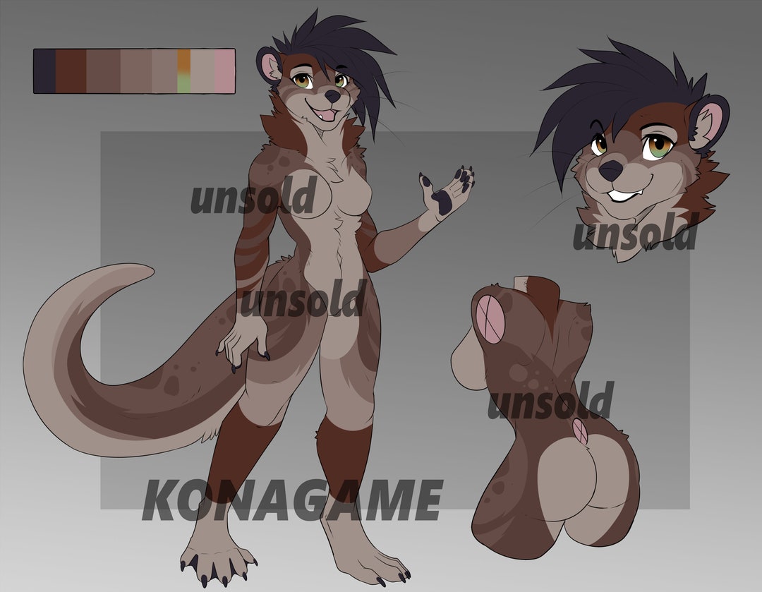 Otter Female Furry Adoptable Fursona - Etsy