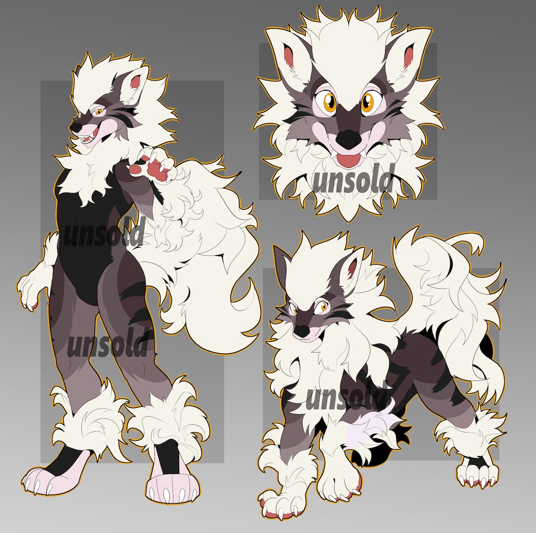 NSFW Simple Arcanine Pokemon Furry Adoptable Fursona Pokesona - Etsy