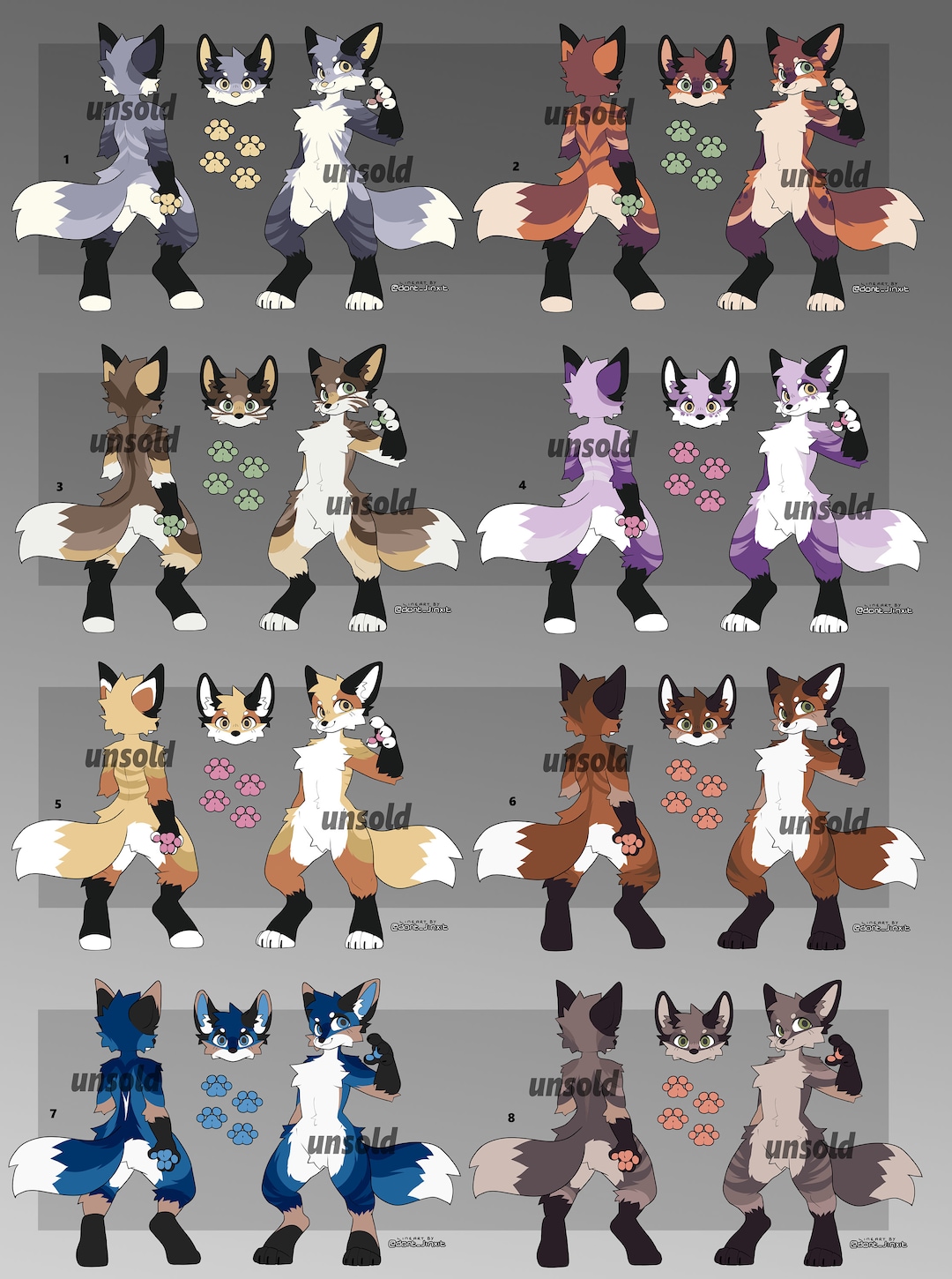 Cheap Furry Foxes Vulpine Adoptable Fursona - Etsy