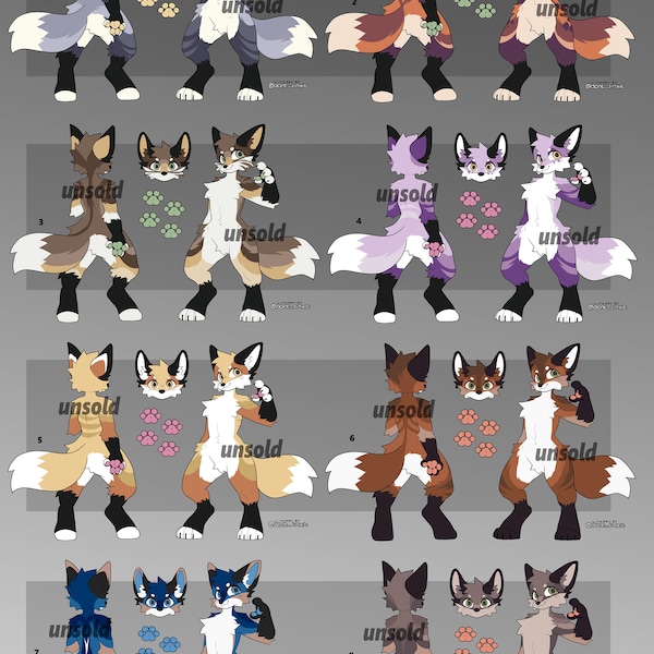 Fox Fursona Base - Etsy