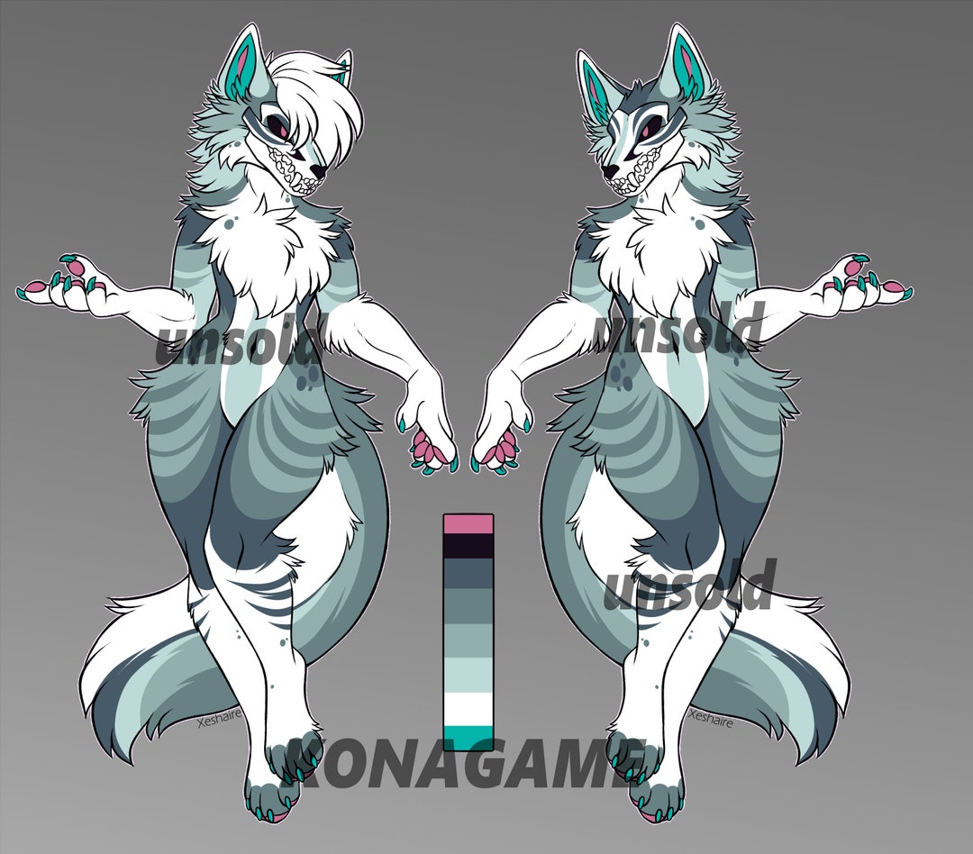 Skulldog Skull Wolf Canine Furry Adoptable Fursona - Etsy