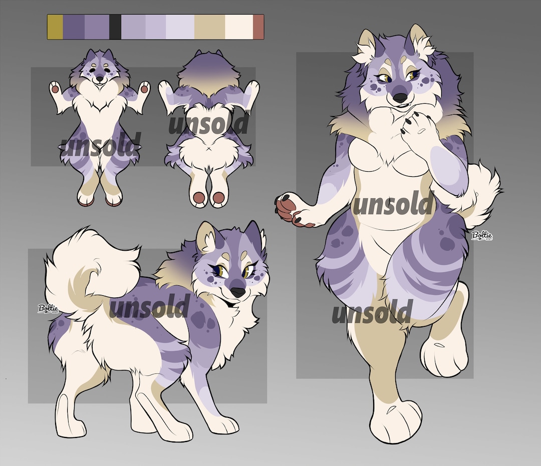 Pomeranian Dog Furry Adoptable Fursona - Etsy