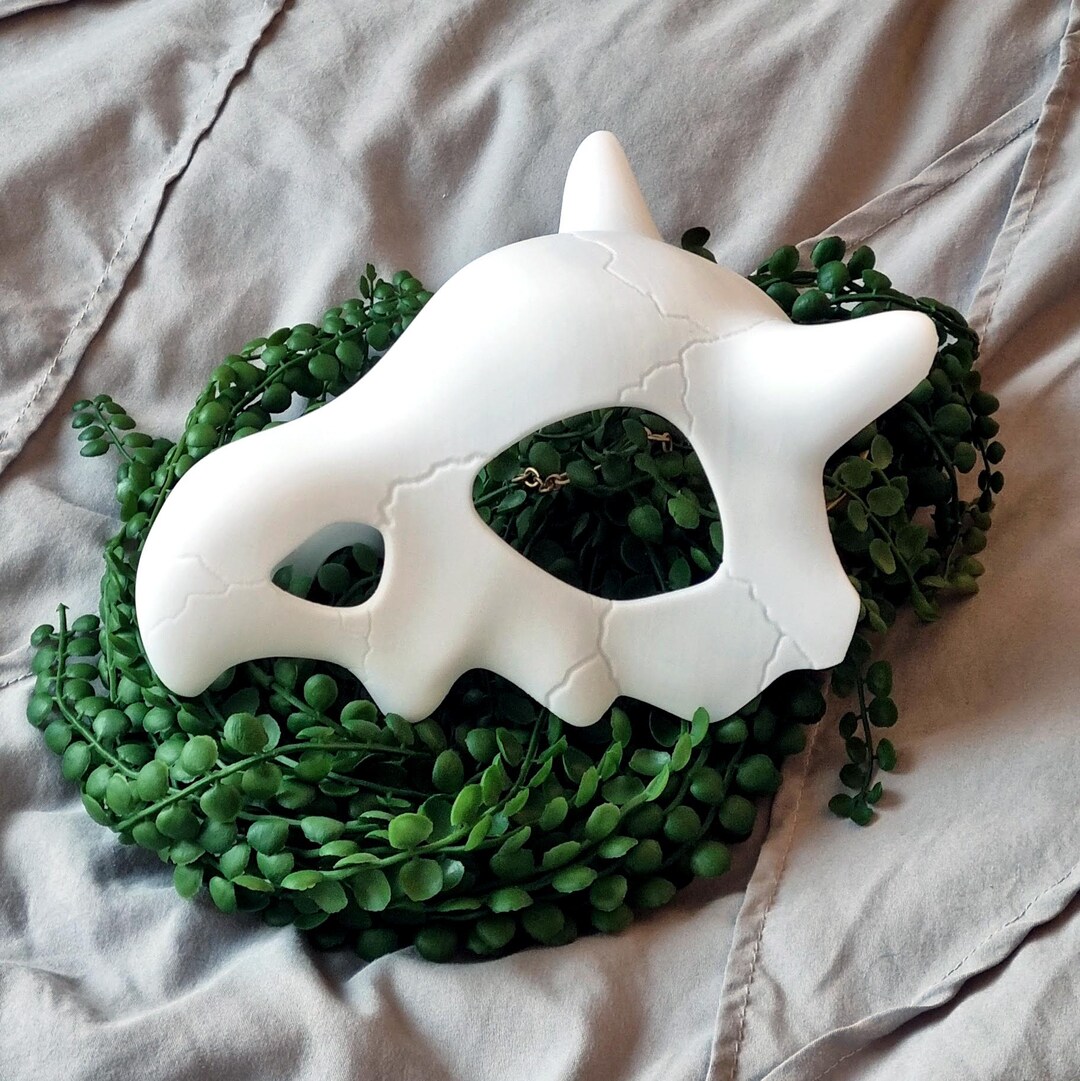 Cubone Skull Mask 3D Printed for Cosplay, Vivariums or Home Decor in ...