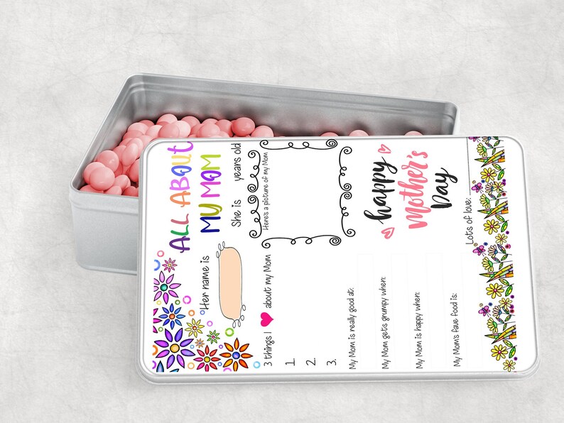 All About My Mom Activity Sheet, Mothers Day Printable, Mothers Day ...