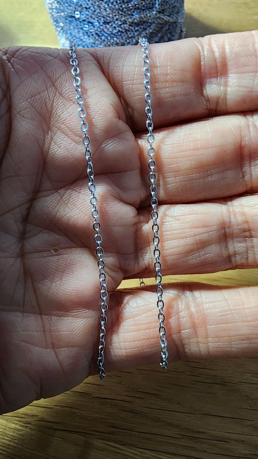 1,5x2mm Rhodium Plated Chains , Soldered Chains , Necklace Chains ...