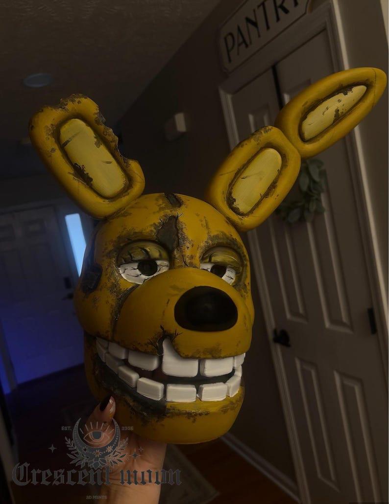 Springtrap 3D Printed Mask, Hand Painted - Etsy