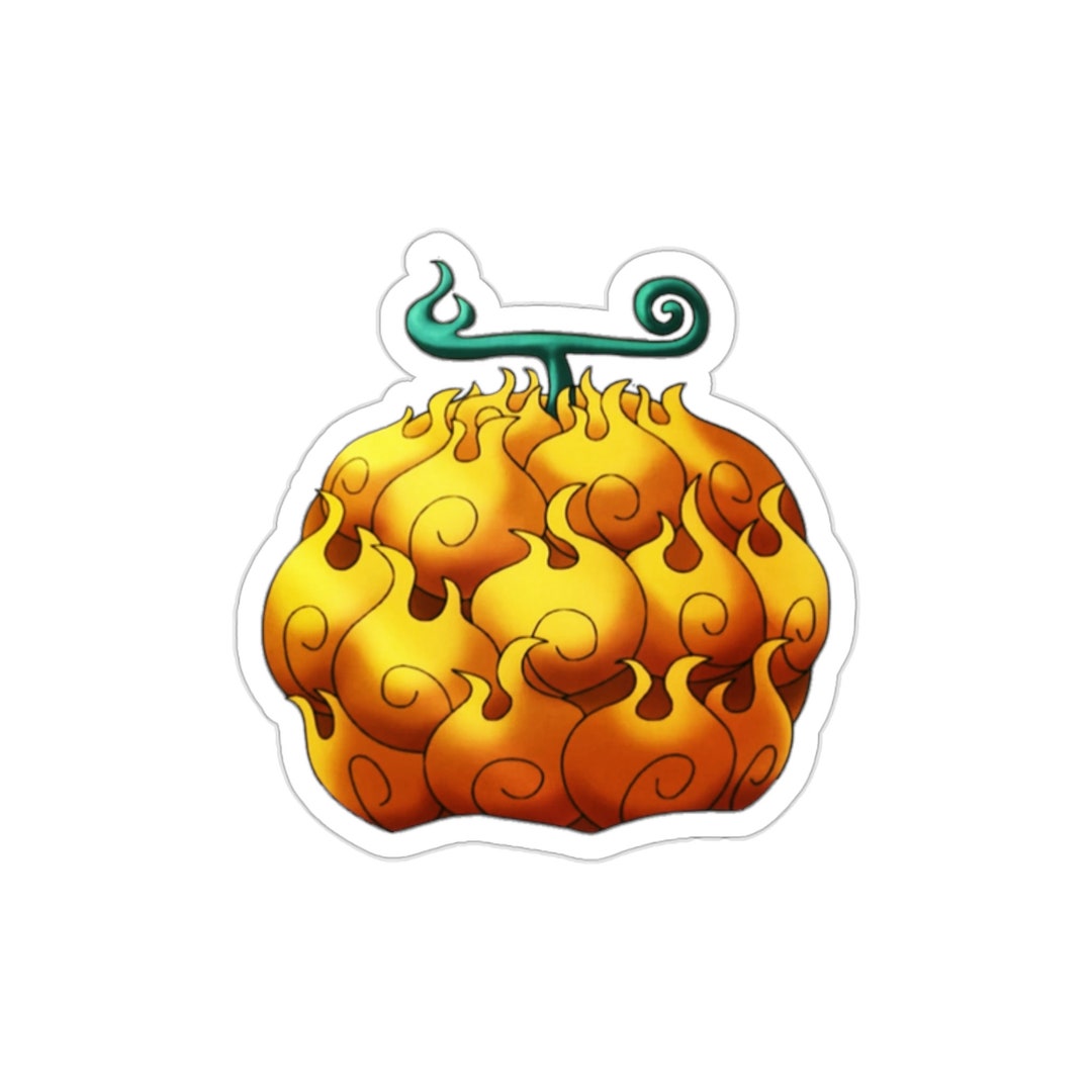 One Piece Flame-flame Devil Fruit Sticker: Ace's Fiery - Etsy