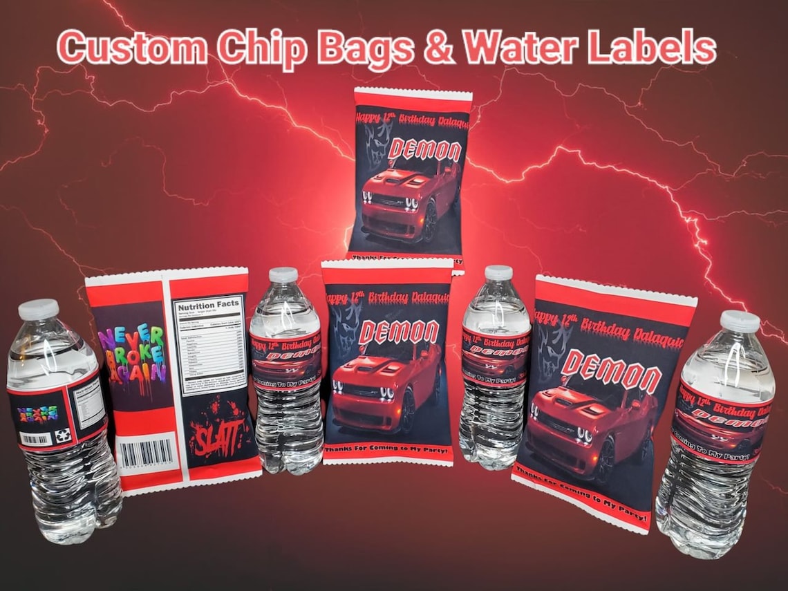 Custom Chip Bags Filled Variety Chips qty 12 - Etsy