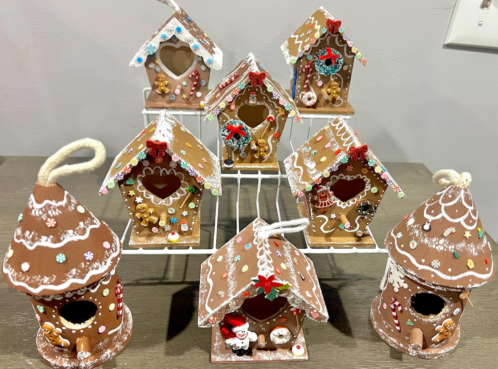 Hand Painted Gingerbread House Christmas Holiday Decor - Etsy