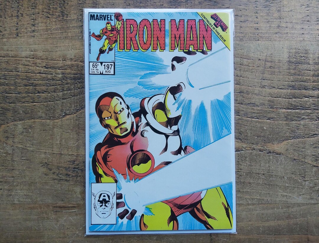Vintage Iron Man Comic 197 Original 1985 Best Gift for Marvel Iron Man ...