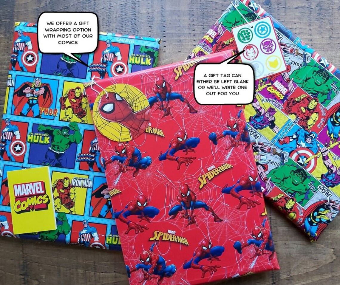 Comic Book Gifts - Bundle of 5 High Grade Marvel & DC Vintage Comics ...