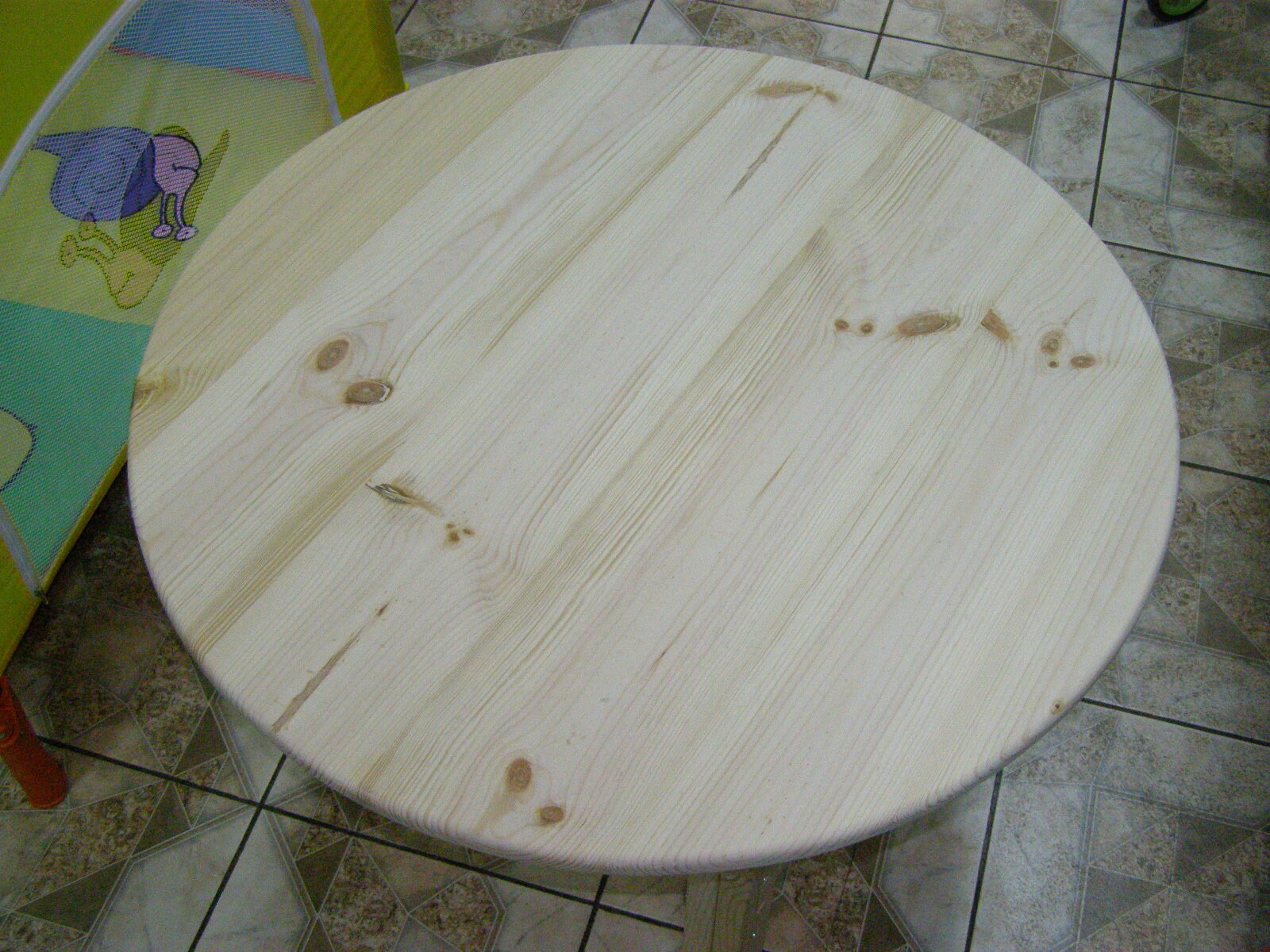 Round Table Adjustable Height 3 Positions for Child 1-7 Year | Etsy