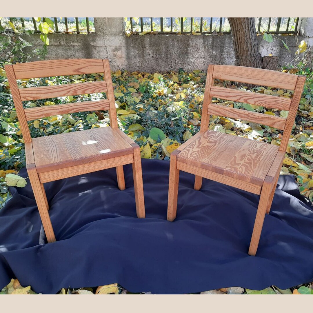 Child Wood Chair Kids Furniture Height Adjustable Wood Chair in 3 ...