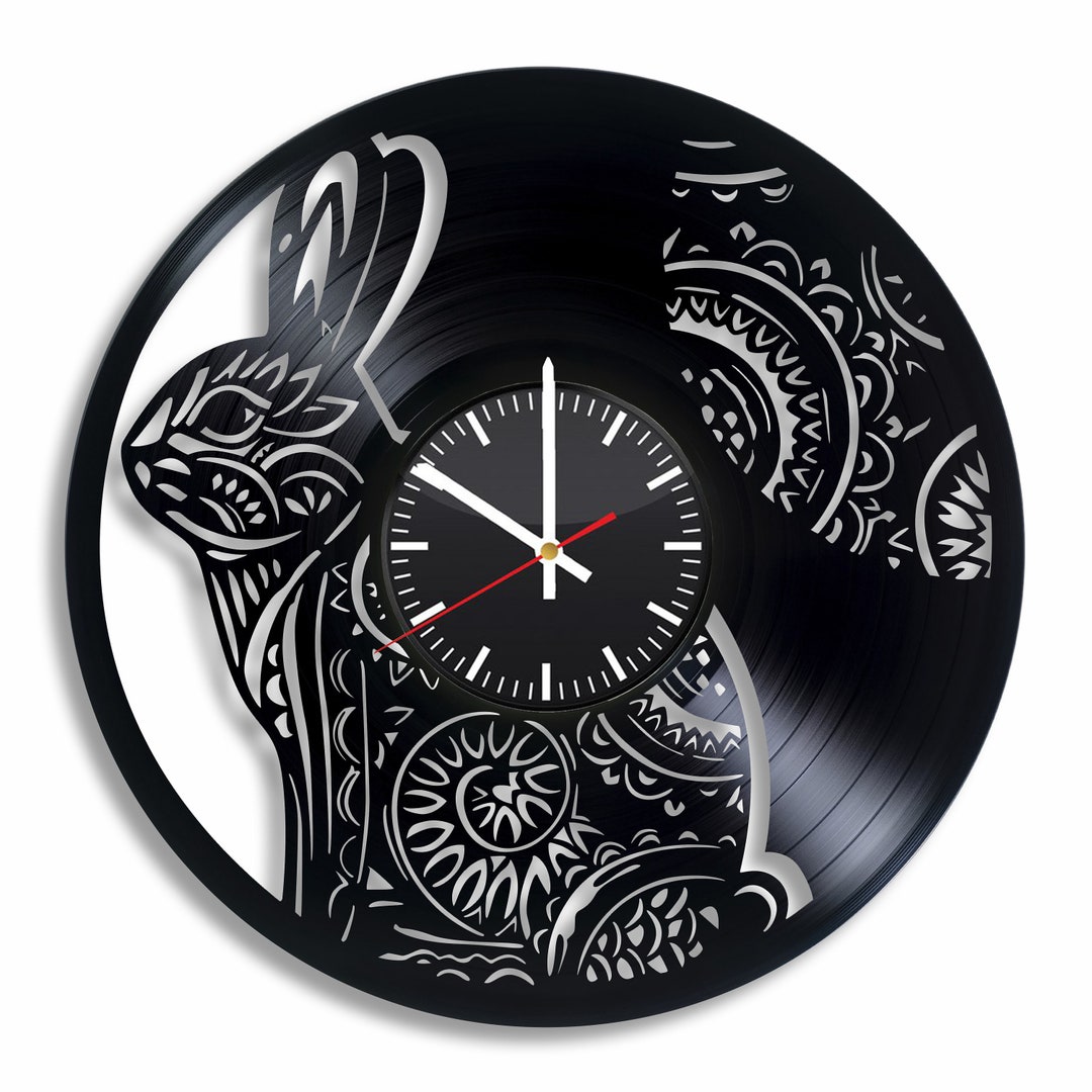 Bunny Wall Clock Adorable Rabbit Decor for Animal Lovers Perfect Gift ...