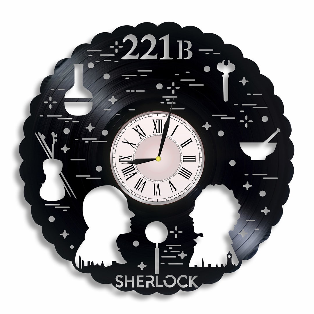 Time for Mysteries Detective Wall Clock Handmade Crime-solving Decor ...