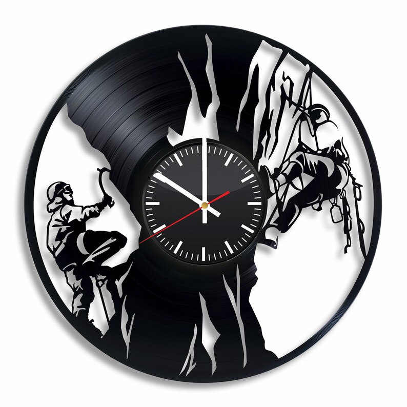Rock Climber, Traveler Climbing, Climbing, Vinyl Wall Clock, Climbing ...