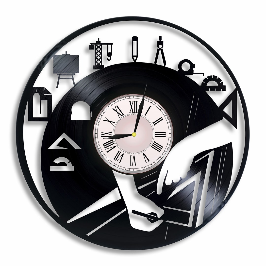 Architect Shop Vinyl Wall Clock, Architect Shop Architecture ...