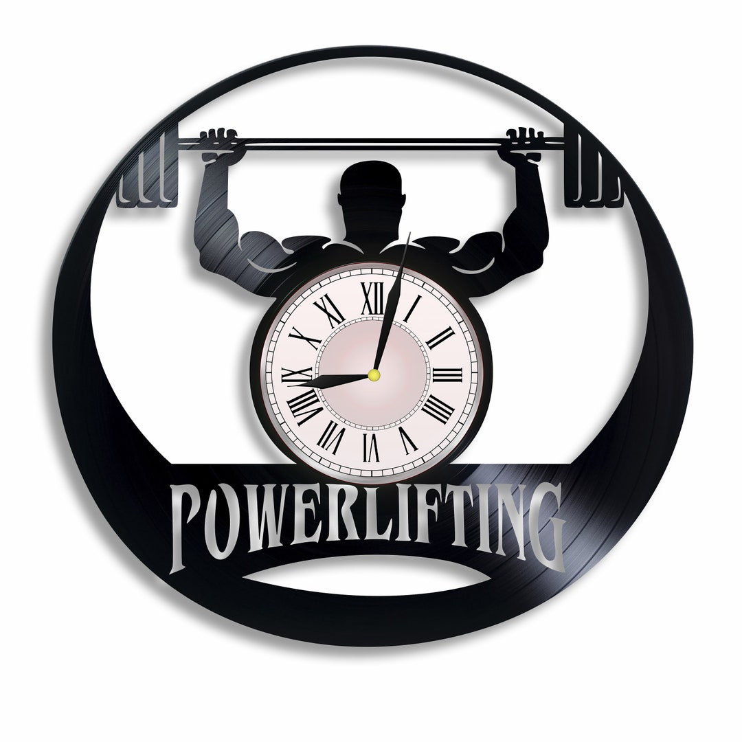 Powerlifting Wall Clock the Perfect Gift for Gym Lovers and Strength ...