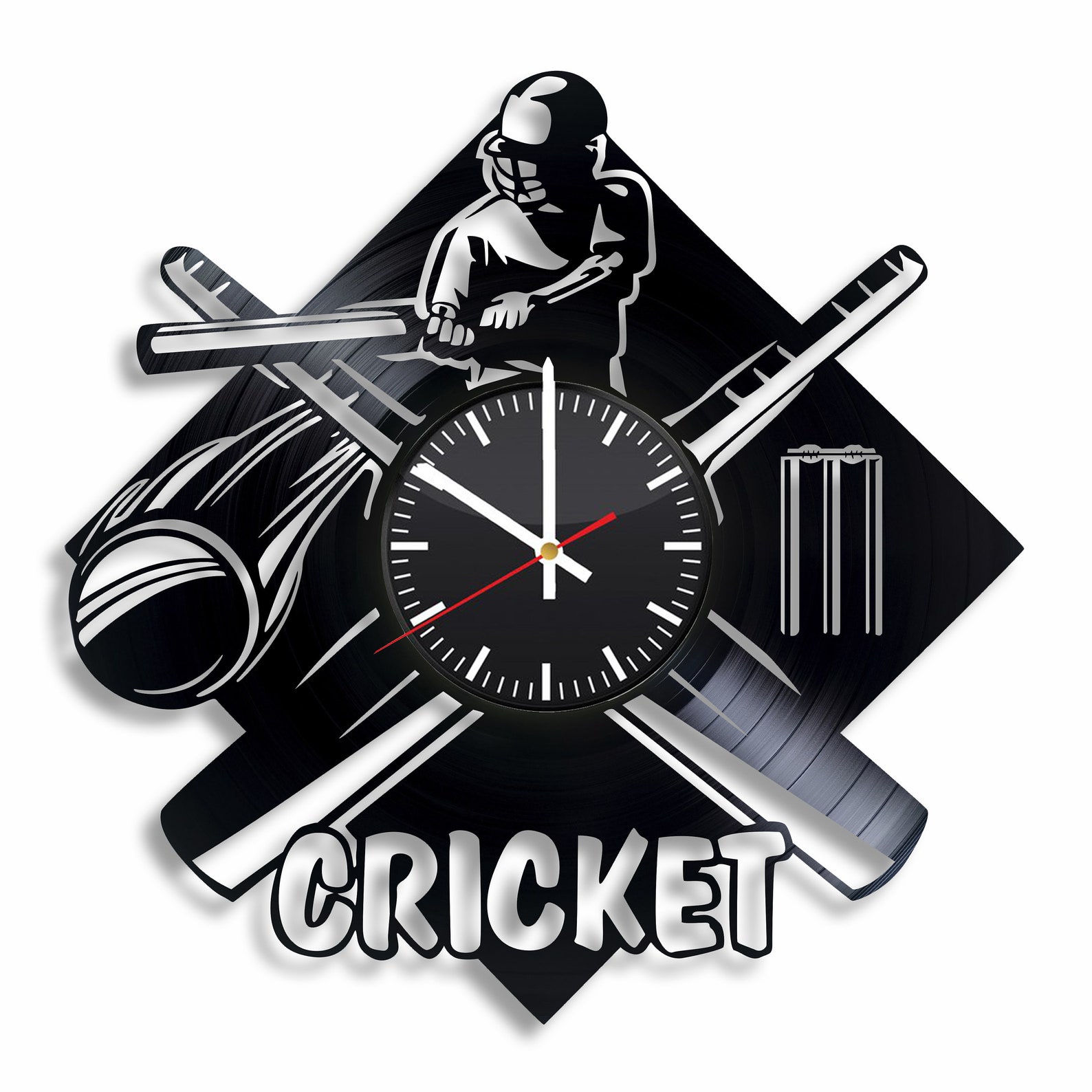 Cricket Gifts for Men Cricket Sport Gift, Cricket Clock, Cricket Player ...