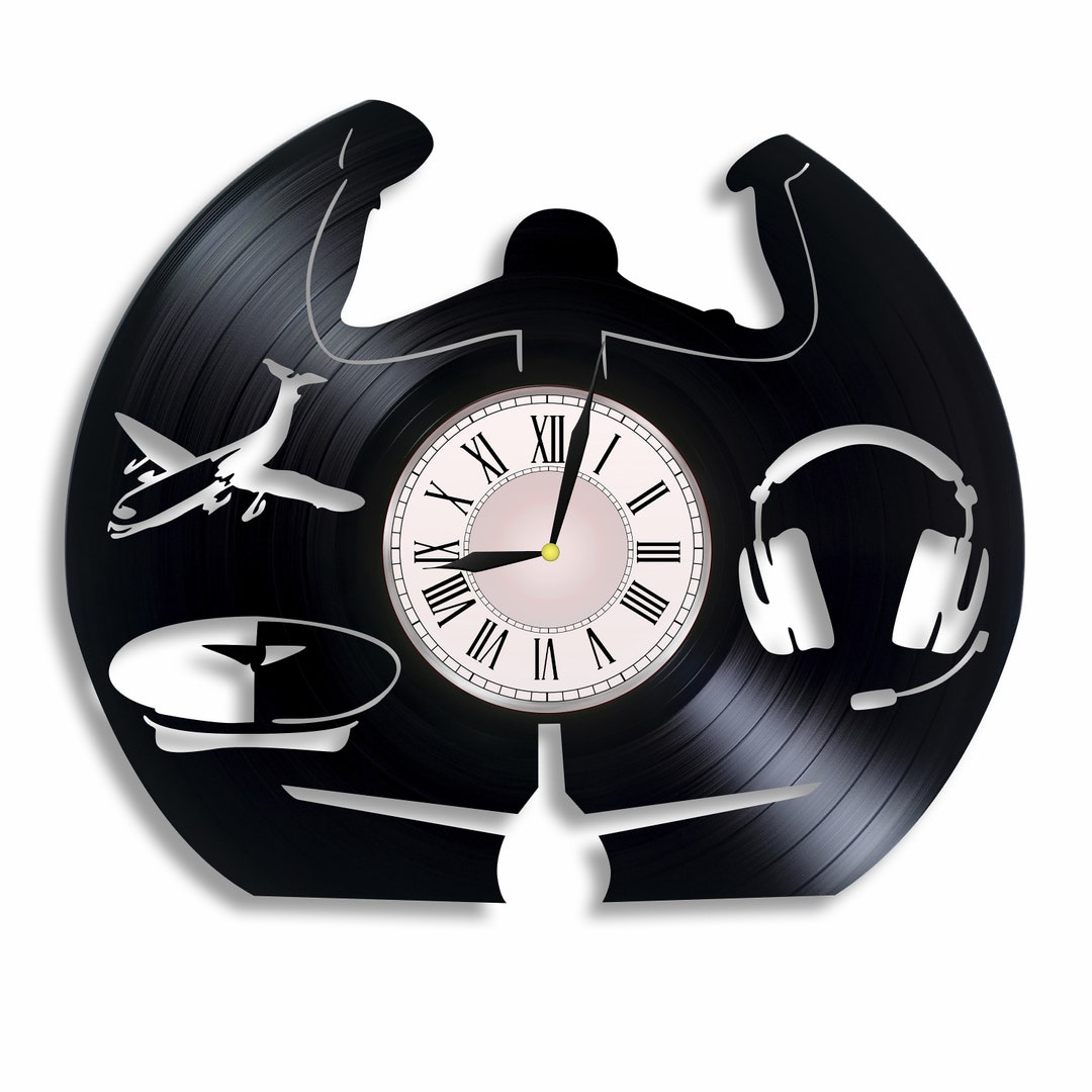 Pilot Wall Clock Unique Aviation Decor for Airplane Lovers Perfect Gift ...