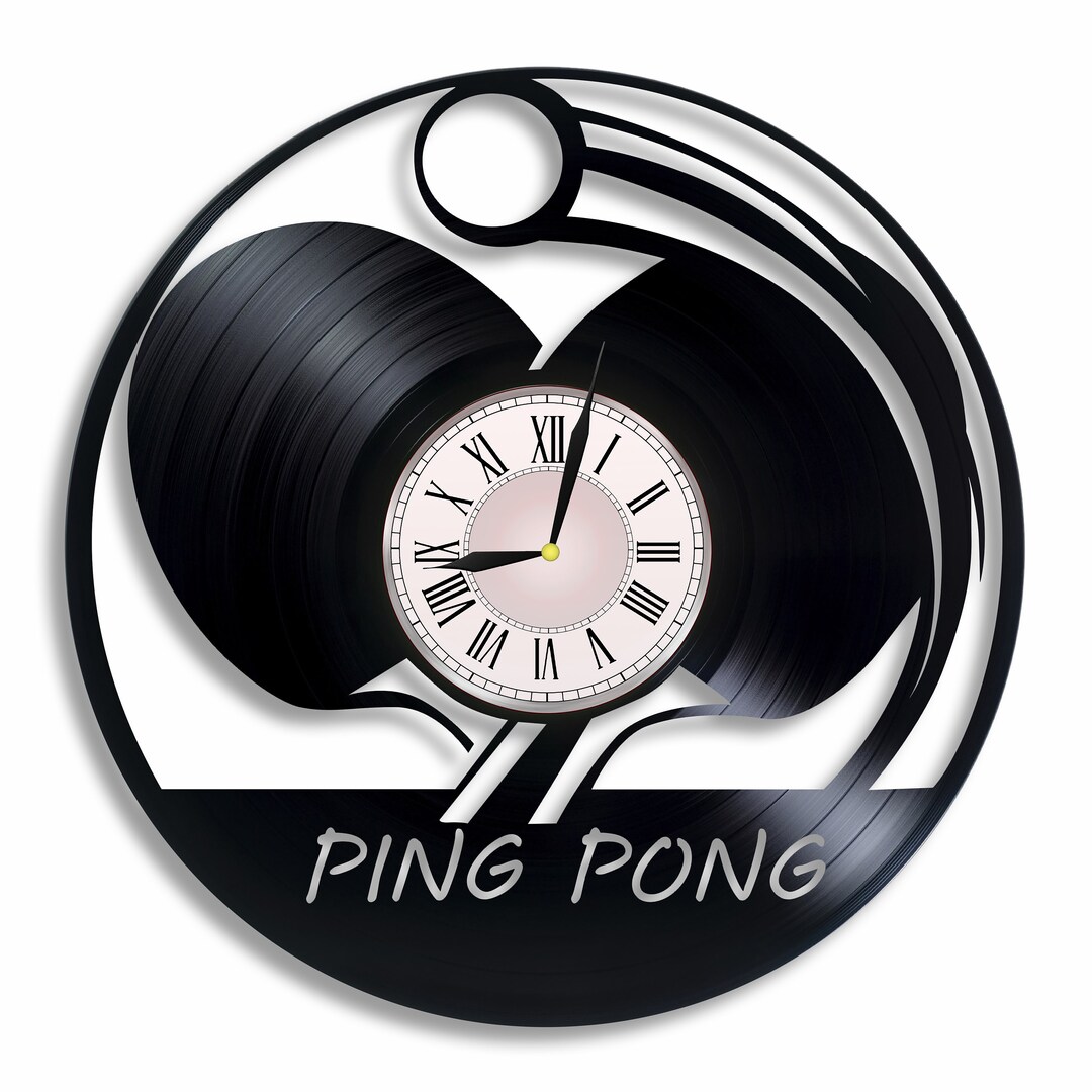 Ping Pong Wall Clock Unique Table Tennis Decor for Sports Lovers ...