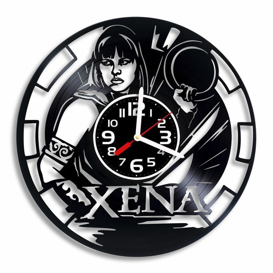 Epic Warrior Princess Wall Clock Bold Decor for Fantasy Lovers ...