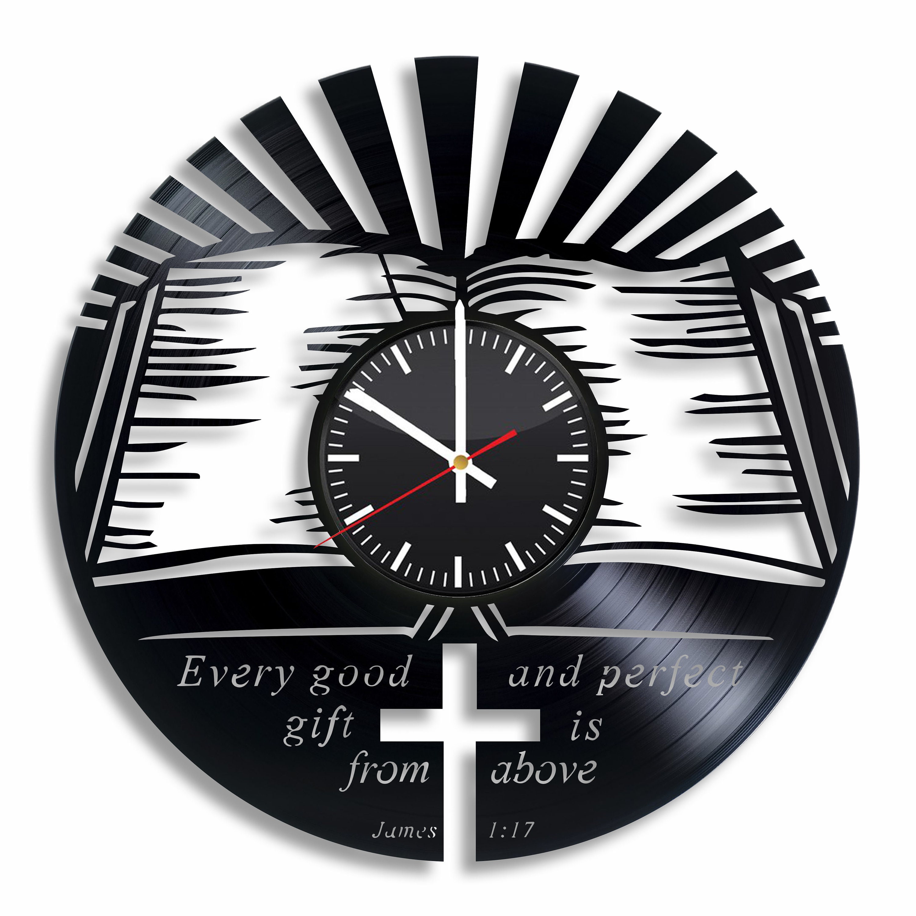 Christian Religion Vinyl Wall Clock, Christianity Arts Gift for Any ...