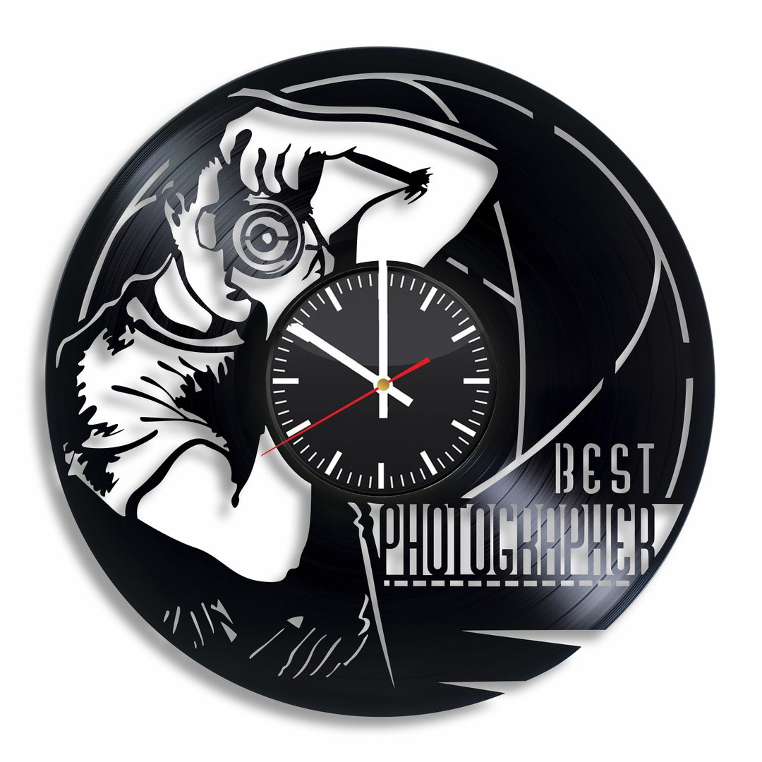 Photography Wall Clock Unique Decor for Photographers and Camera Lovers ...
